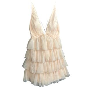 Selfie Leslie | Dresses | Selfie Leslie Auguste Tiered Frill Mini Dress ...